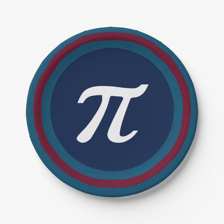 Cool Nerdy Geek Students Pi Day Party Paper Plates | Zazzle