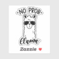 Cool No Prob Llama Sticker | Zazzle