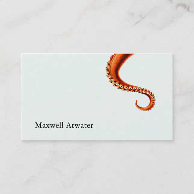 Cool Octopus Tentacles Science Fiction Writer Business Card | Zazzle