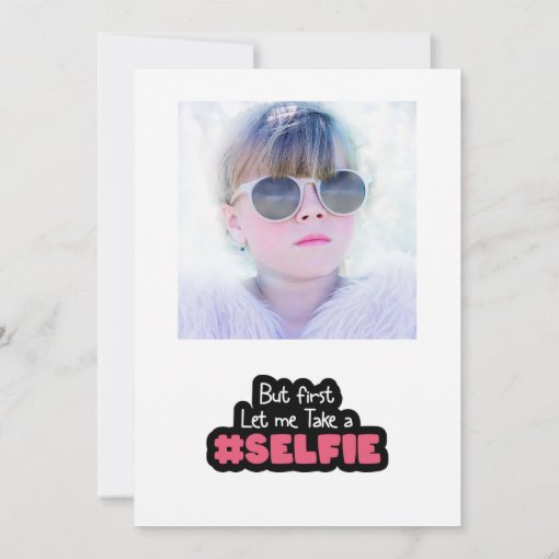 Cool Oh Snap! Selfie Girl Birthday Party Invitation | Zazzle