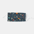 Cool Outer Space Astronauts & Planets Pattern Adult Cloth Face Mask ...