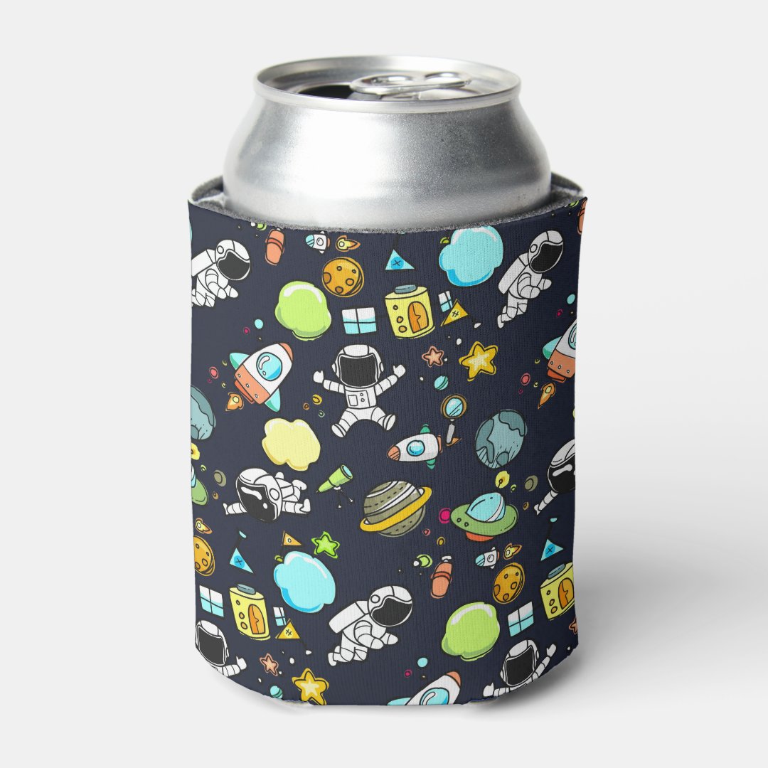 Cool Outer Space Theme - Astronauts & Rocket Ships Can Cooler | Zazzle