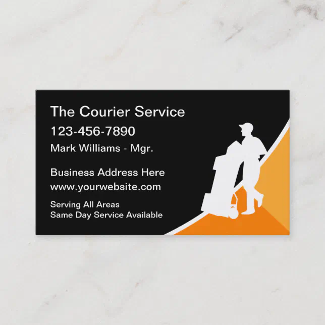 Cool Package Courier And Delivery Services Business Card | Zazzle