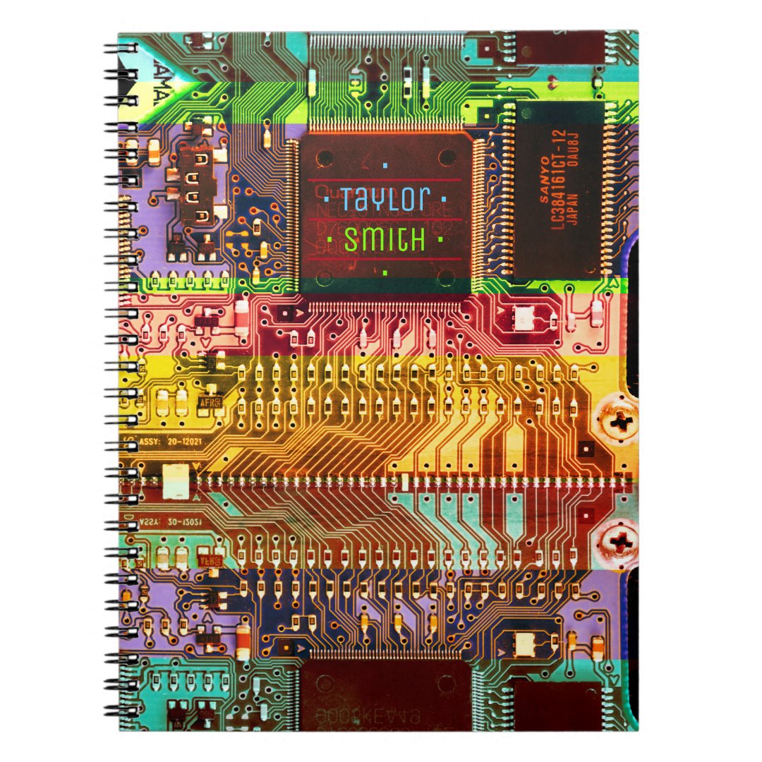 Cool PCB Electronic Computer Tech Printed Circuit Notebook | Zazzle