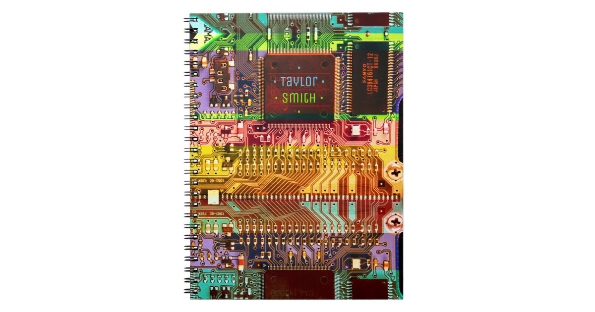 Cool PCB Electronic Computer Tech Printed Circuit Notebook | Zazzle