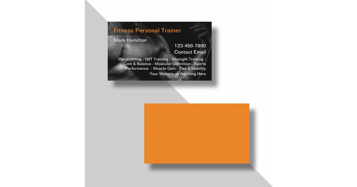 Cool Personal Fitness Trainer Business Cards | Zazzle