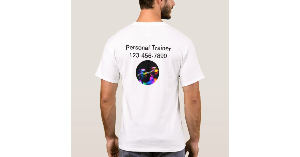 Cool Personal Trainer Business Logo Work Shirts | Zazzle