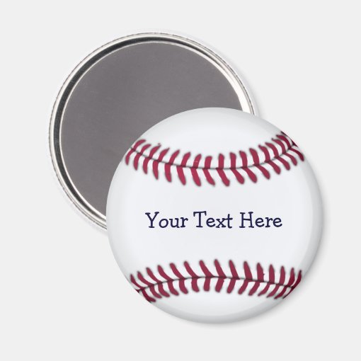 Cool Personalized Baseball Magnet | Zazzle