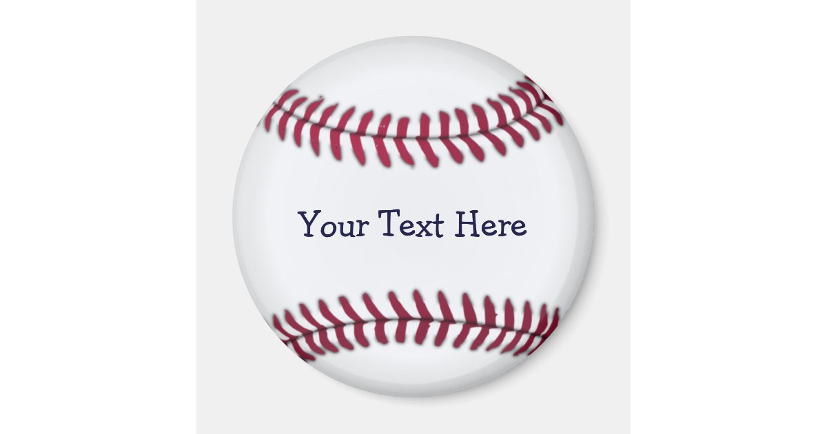 Cool Personalized Baseball Magnet | Zazzle