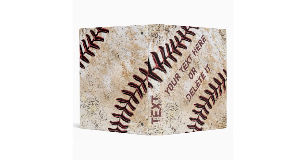 Cool PERSONALIZED Baseball Three Ring Binder | Zazzle