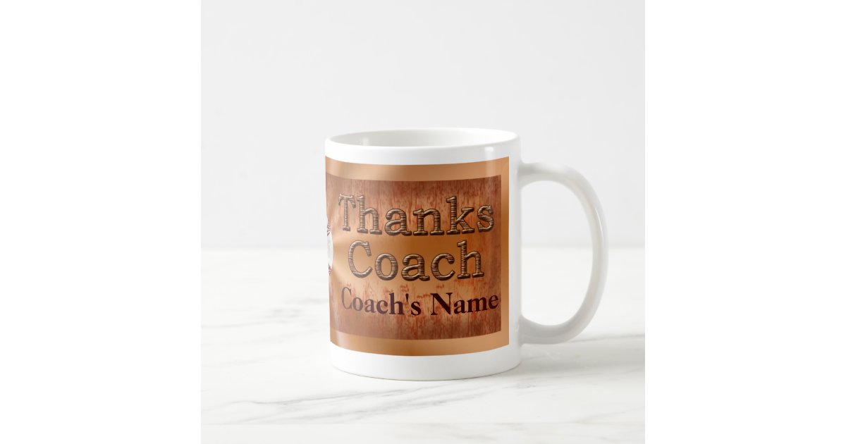 Cool Personalized Coach Mugs, Baseball Coach Gifts Coffee Mug | Zazzle.com