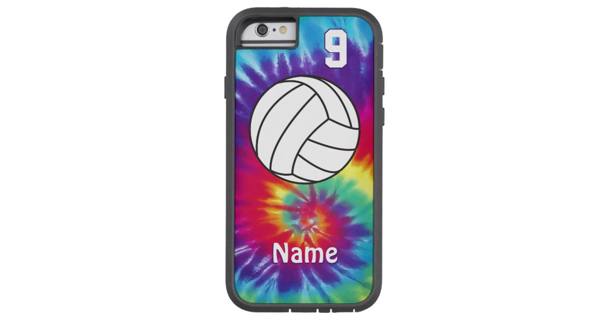 Cool Personalized Tie Dye Volleyball Phone Cases | Zazzle.com