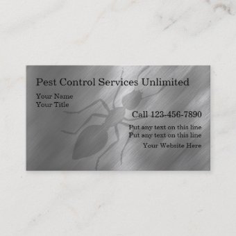 Cool Pest Control Business Cards | Zazzle