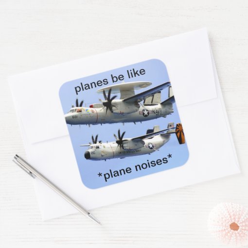 Cool plane meme sticker | Zazzle