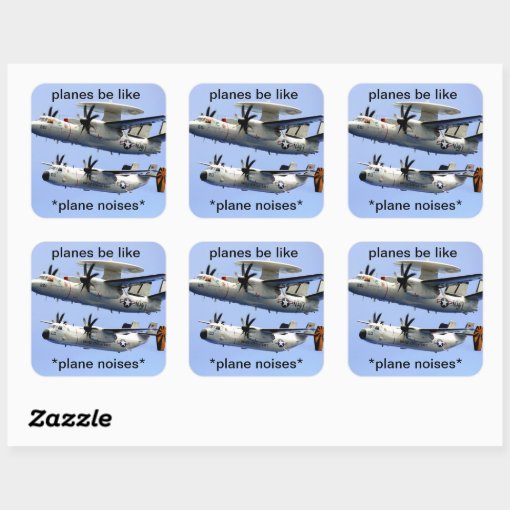Cool plane meme sticker | Zazzle