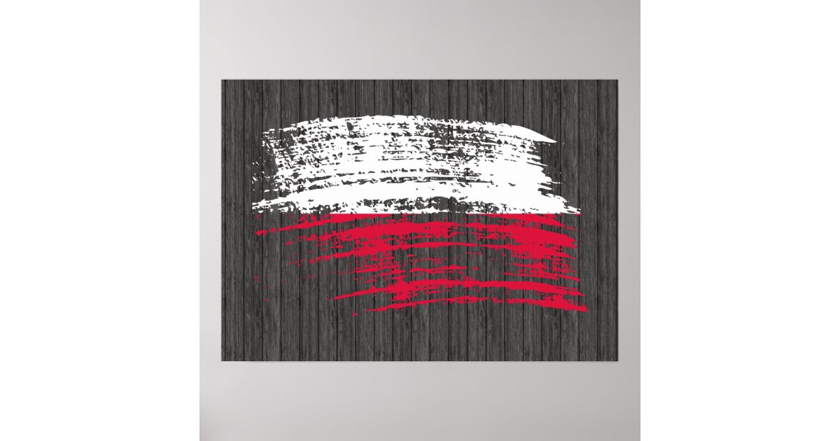 Cool Polish flag design Poster | Zazzle