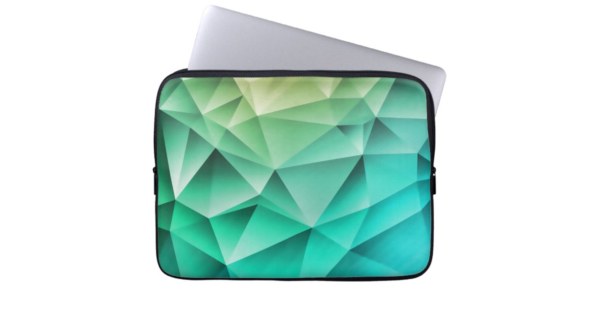 Cool Polygons Geometric Pattern Laptop Sleeve | Zazzle