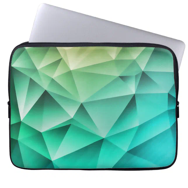 Cool Polygons Geometric Pattern Laptop Sleeve | Zazzle