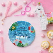 Cool Pool Party Birthday Paper Plates | Zazzle