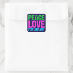 Cool Psychiatrist Square Sticker | Zazzle