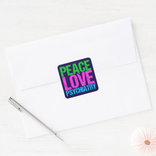 Cool Psychiatrist Square Sticker | Zazzle