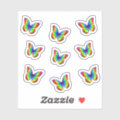 Cool Rainbow Butterfly Sticker | Zazzle