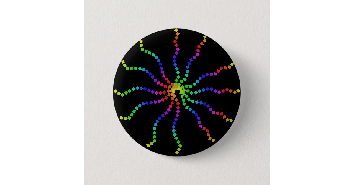 Cool Rainbow Button | Zazzle