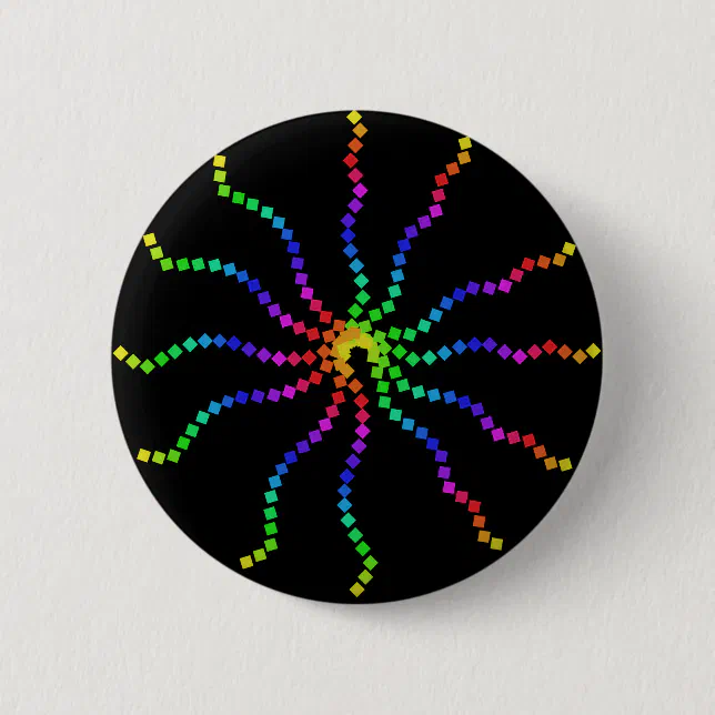Cool Rainbow Button | Zazzle