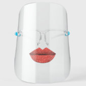 Cool Red Lips Face Shield | Zazzle