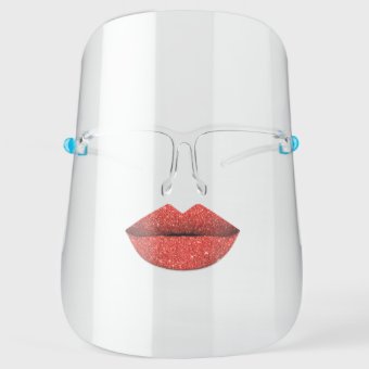 Cool Red Lips Face Shield | Zazzle