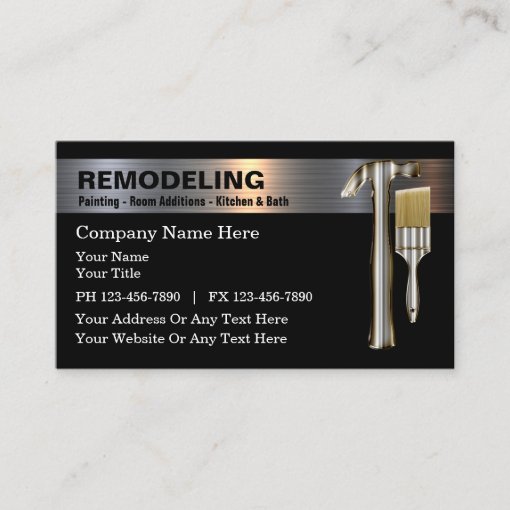 Cool Remodeling Glossy Business Cards Design | Zazzle