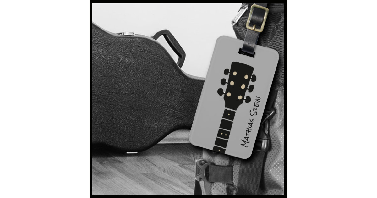 Cool Rock Guitar Music Travel Luggage Tag | Zazzle