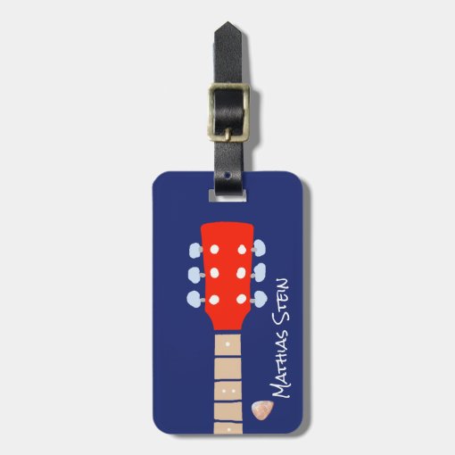 Cool Rock Guitar Musicians Travel Luggage Tag | Zazzle