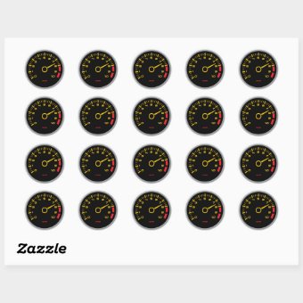Cool RPM Gauge Sticker | Zazzle