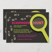 Cool Scavenger Hunt Invitation | Zazzle