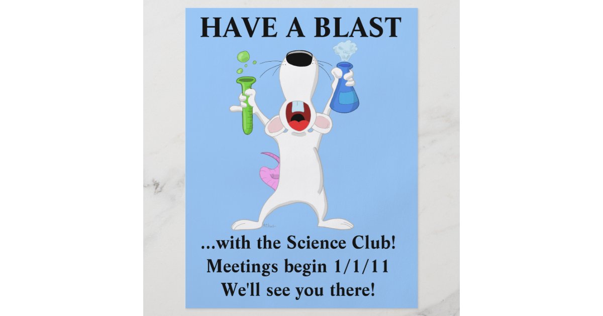 Cool Science Club Flyer | Zazzle