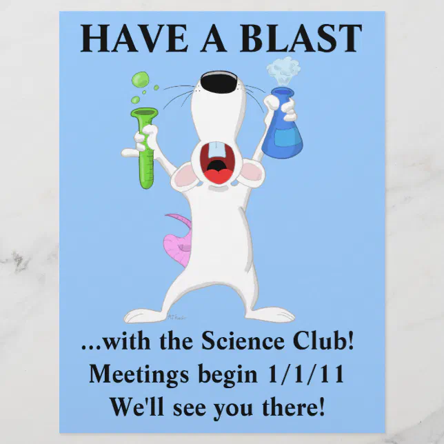 Cool Science Club Flyer | Zazzle