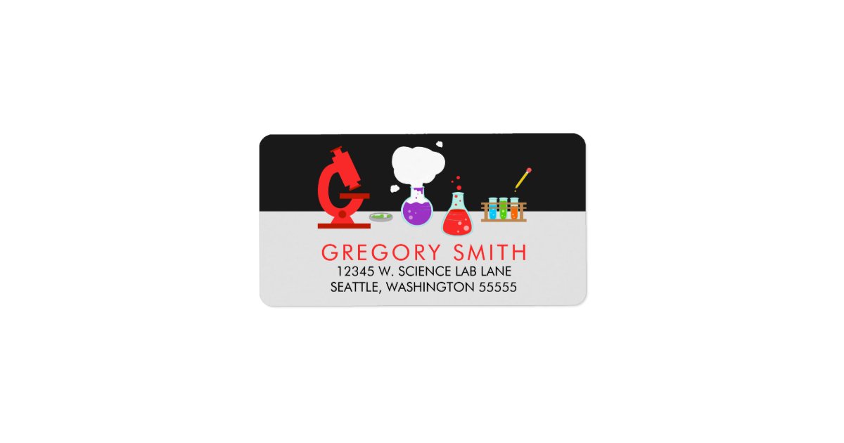 Cool Science Lab Label | Zazzle