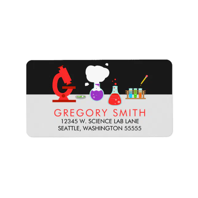 Cool Science Lab Label | Zazzle