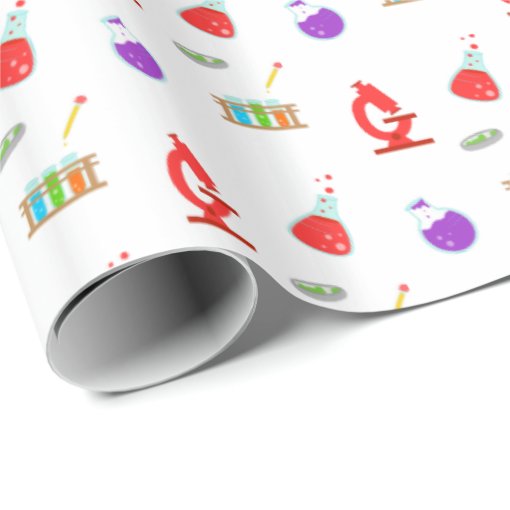 Cool Science Pattern Wrapping Paper | Zazzle