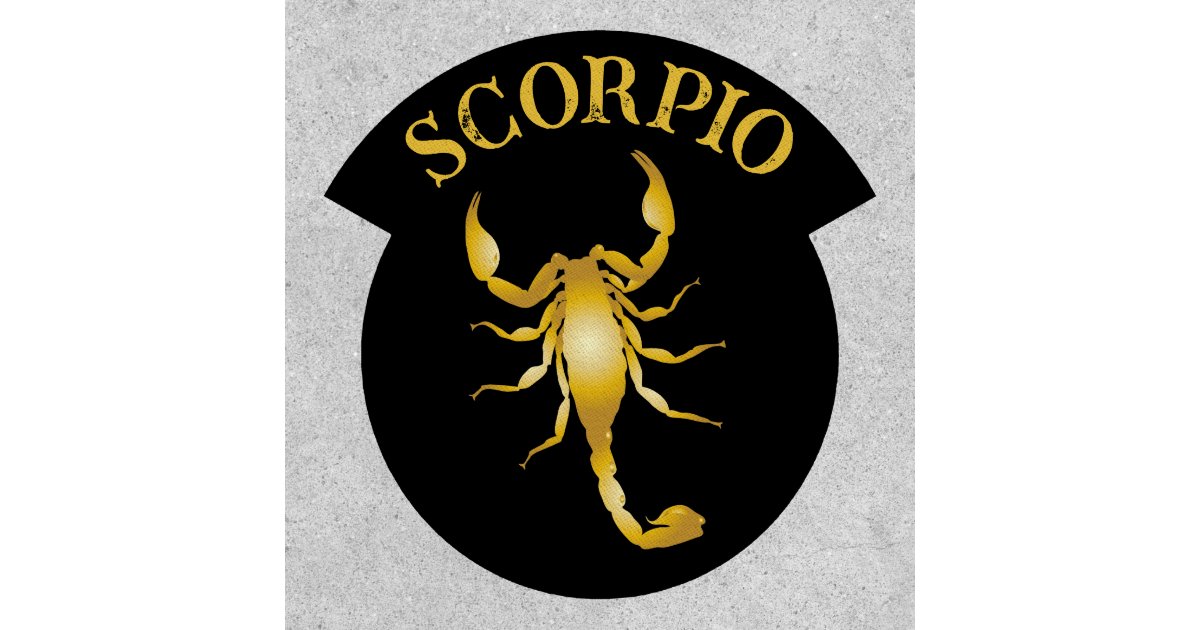 Cool Scorpio Star Sign Patch | Zazzle