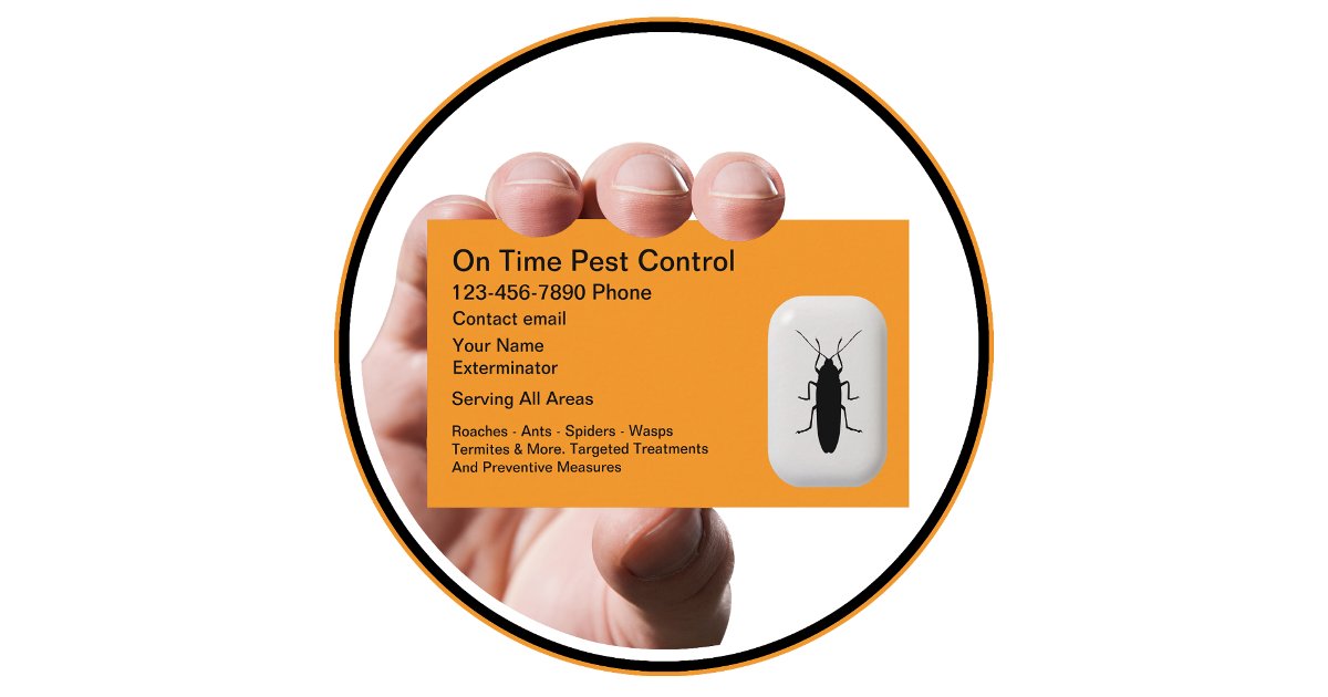 Cool Simple Pest Control Services Business Card | Zazzle