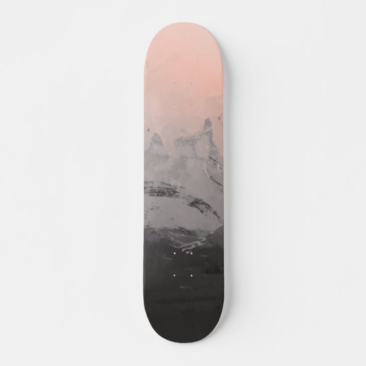 Cool skateboard art | girls skateboard pink black | Zazzle