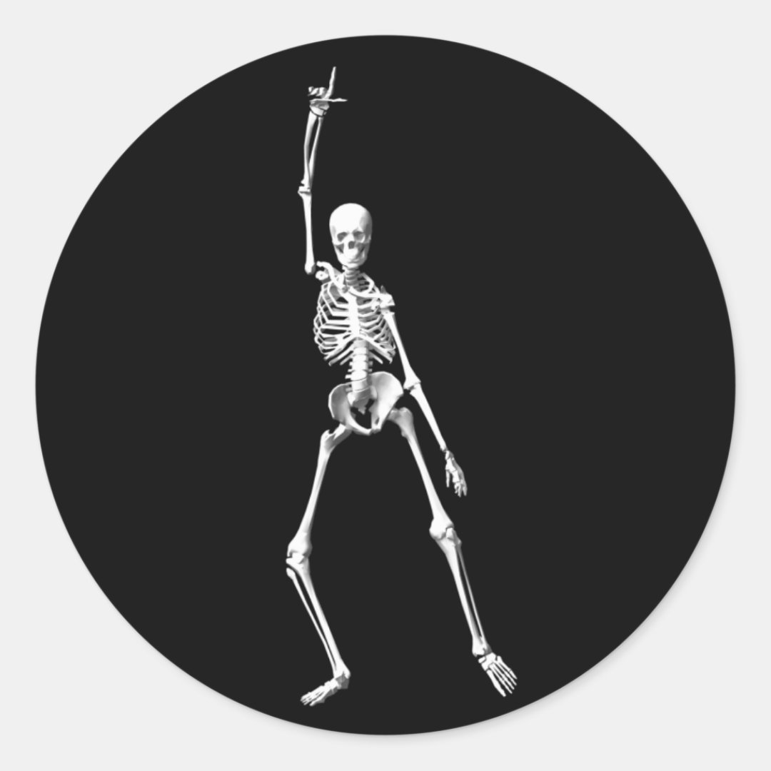 Cool Skeleton Sticker | Zazzle