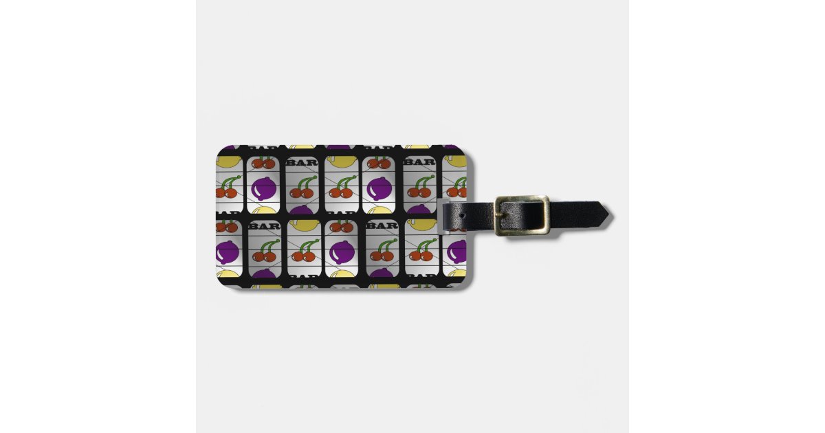 Cool Slot Machine Pattern Luggage Tag | Zazzle
