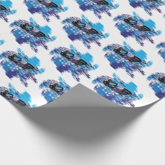 Cool Snowmobiler in the Snow Wrapping Paper | Zazzle