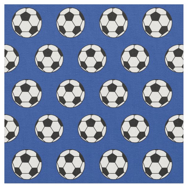 Cool Soccer Ball Green Fabric | Zazzle