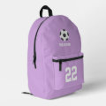 Cool Soccer Themed Personalized Printed Backpack | Zazzle