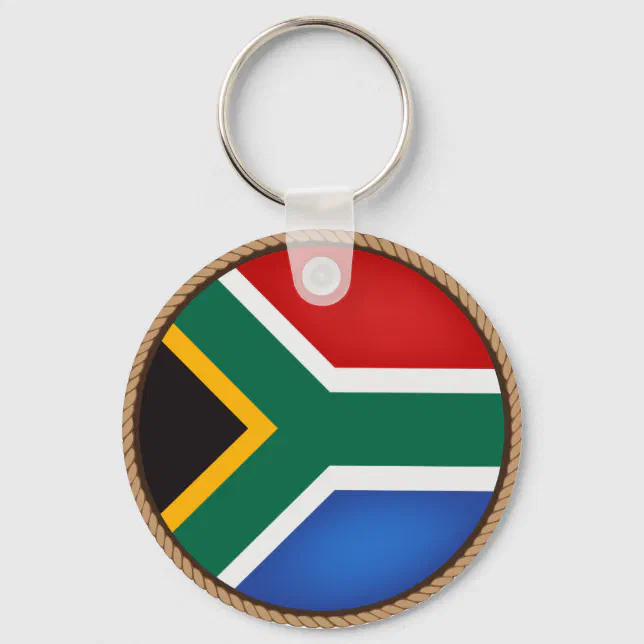 Cool South Africa Flag Seal Keychain | Zazzle