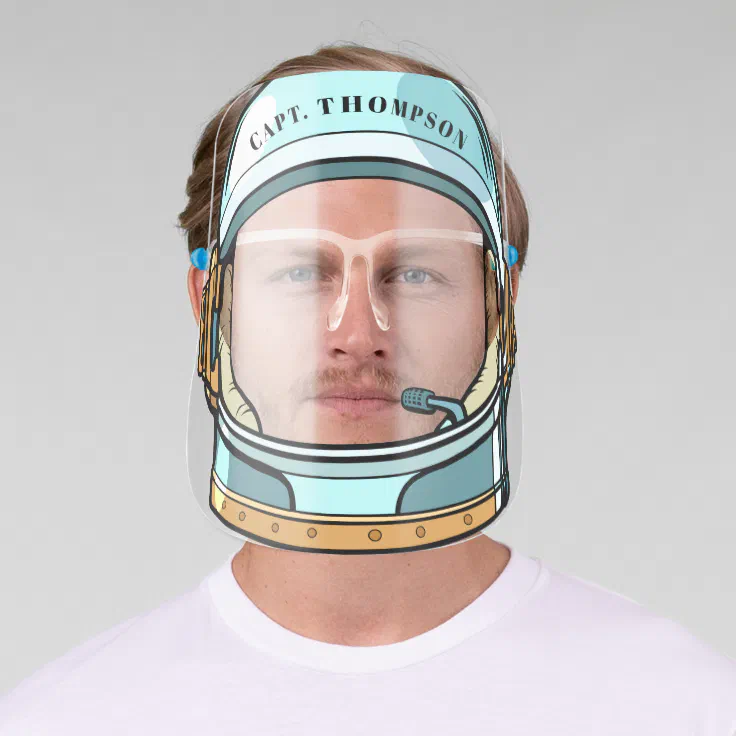 Cool Space Astronaut Helmet Face Shield | Zazzle